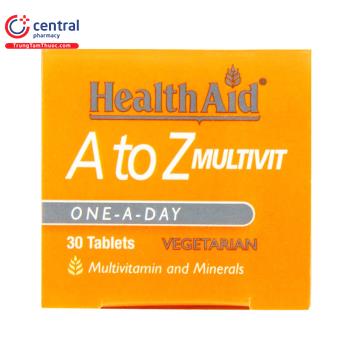 [CHÍNH HÃNG] Healthaid A To Z Multivit (30v) bổ sung vitamin
