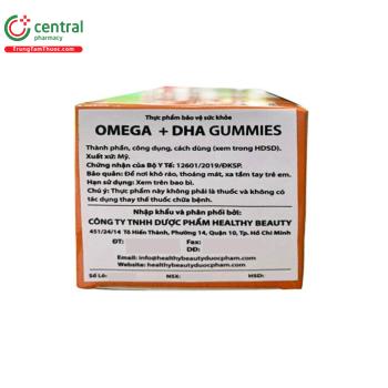 Healthy Beauty Omega + DHA Gummies hỗ trợ phát triển não bộ và thị lực