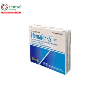 Thuốc Hemafer-S – Sắt sucrose, bổ sung sắt cho thiếu máu thiếu sắt