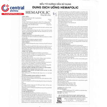 Thuốc Hemafolic bổ sung lượng sắt cần thiết cho cơ thể