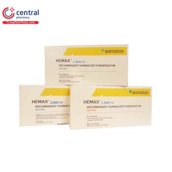 Thuốc Hemax 2000 UI - Thuốc điều trị thiếu máu hiệu quả