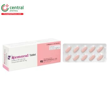 Thuốc Hemoral Tablet - Điều trị triệu chứng suy giãn tĩnh mạch, trĩ
