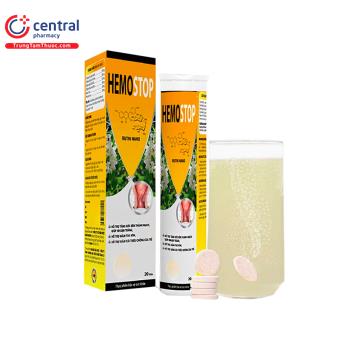 Viên sủi Hemostop hỗ trợ điều trị các dấu hiệu, triệu chứng bệnh trĩ