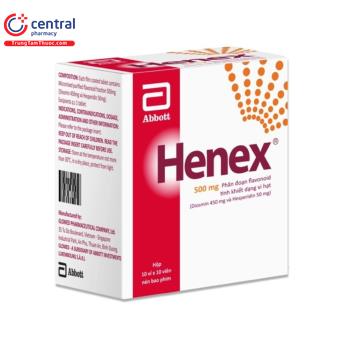 Thuốc Henex 500mg - Giải pháp điều trị suy tĩnh mạch chi dưới