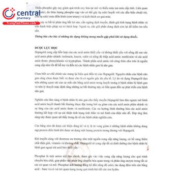 Thuốc Hepagold 250ml - Dung dịch tiêm truyền cung cấp chất đạm