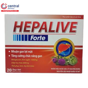 Thuốc Hepalive Forte 10ml hỗ trợ tăng cường chức năng, giải độc gan
