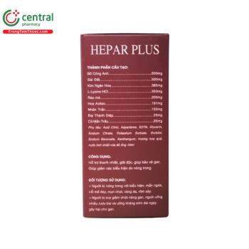 Thuốc Hepar Plus - Thanh nhiệt, giải độc, tăng chức năng gan