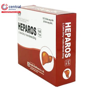 Thuốc Heparos - Tăng cường chức năng gan, bảo vệ gan, giảm nám