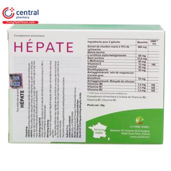 [CHÍNH HÃNG] Thuốc Hepate hỗ trợ phục hồi chức năng gan