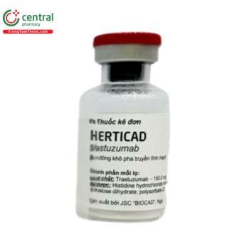 Thuốc Herticad 150mg điều trị ung thư vú, ung thư dạ dày có HER2 dương tính