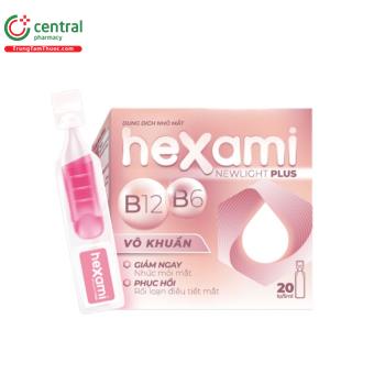 Thuốc nhỏ mắt Hexami Newlight Plus 1ml - giảm mỏi mắt, khô mắt