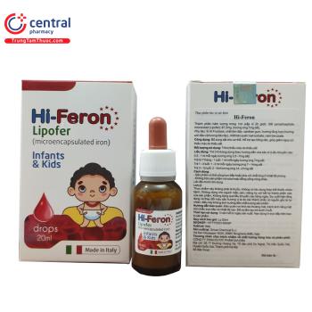 [CHÍNH HÃNG] Siro Hi-Feron Lipofer bổ sung sắt cho trẻ