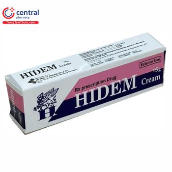 Thuốc trị viêm da Hidem Cream 15g: Chỉ định, Liều dùng và Cách dùng