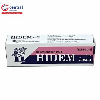 Thuốc trị viêm da Hidem Cream 15g: Chỉ định, Liều dùng và Cách dùng