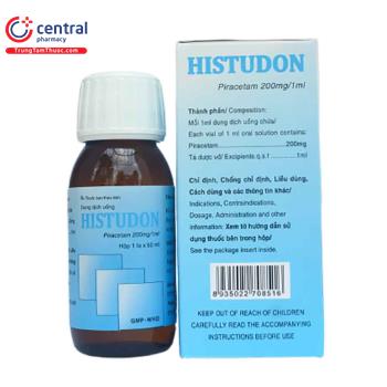 Thuốc Histudon (Piracetam 200mg/1ml): Công dụng, liều dùng, giá bán