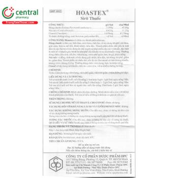 Siro HoAstex gói 5ml - Điều trị ho trong viêm họng, viêm phế quản