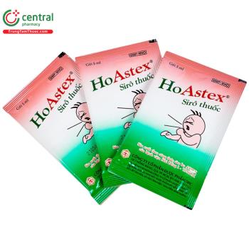 Siro HoAstex gói 5ml - Điều trị ho trong viêm họng, viêm phế quản