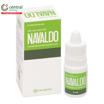 Thuốc nhỏ mắt Navaldo 5ml - Điều trị viêm kết mạc mí mắt và nhãn cầu