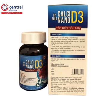 Hp Gold Calci Nano D3 Tảo Biển Đỏ MK7 bổ sung canxi và các khoáng chất