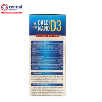 Hp Gold Calci Nano D3 Tảo Biển Đỏ MK7 bổ sung canxi và các khoáng chất