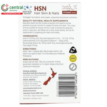 Thuốc HSN Hair Skin & Nails (Vỉ) - Bổ sung dưỡng chất làm đẹp da, tóc