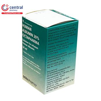 [CHÍNH HÃNG] Dung dịch truyền Human Albumin Octapharma 20%