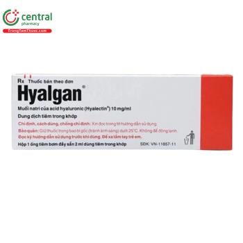 Thuốc Hyalgan 20mg/ml – acid hyaluronic hỗ trợ thoái hóa khớp