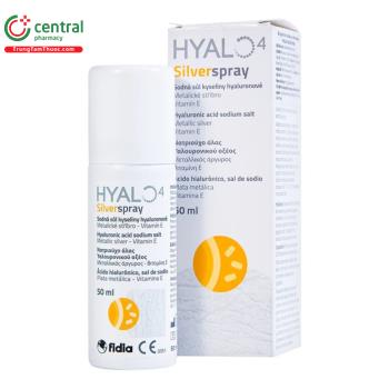 Thuốc Hyalo4 Silver Spray hỗ trợ điều trị vết xước da, bỏng cục bộ