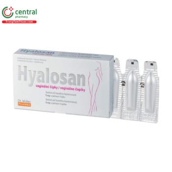 Viên đặt Hyalosan Vaginal Suppositories giảm khô âm đạo hiệu quả