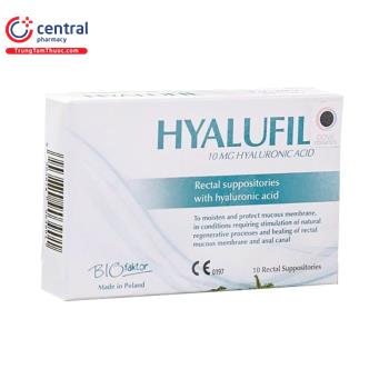 [CHÍNH HÃNG] Thuốc Hyalufil Biofaktor - Viên đặt giảm đau rát hậu môn