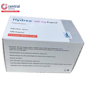 [CHÍNH HÃNG] Thuốc Hydrea 500mg Kapsul Thổ Nhĩ Kỳ trị ung thư máu
