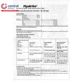 Thuốc Hydrite - Thuốc điều trị mất nước và điện giải do tiêu chảy