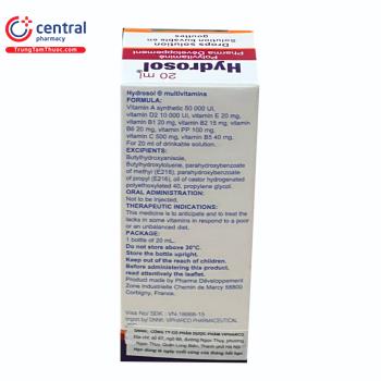 [CHÍNH HÃNG] Thuốc Hydrosol Polyvitamine - Cung cấp vitamin cần thiết