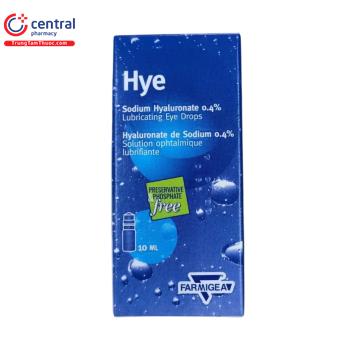 Thuốc nhỏ mắt Hye 0.4 % 10ml - Nước mắt nhân tạo dùng công nghệ mới