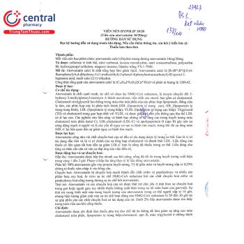 [CHÍNH HÃNG] Thuốc Hypolip 10mg điều trị tăng cholesterol máu