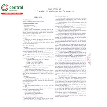 Thuốc Ibupain 100mg chứa Ibuprofen dạng hỗn dịch giúp hạ sốt giảm đau