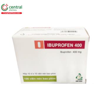 Thuốc Ibuprofen 400 T.V Pharm: Giảm đau, hạ sốt, kháng viêm