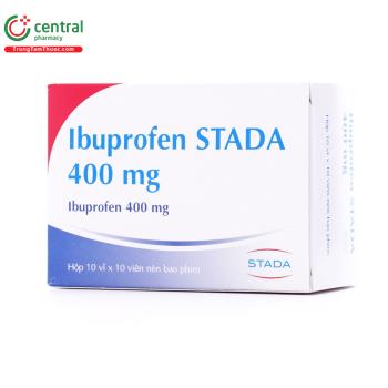 Thuốc Ibuprofen Stada 400mg giảm đau đầu, đau răng, thống kinh