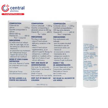 [CHÍNH HÃNG] Thuốc Ideos 500mg/400IU: tác dụng, liều dùng