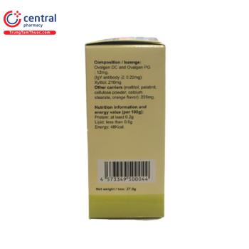 [CHÍNH HÃNG] Viên ngậm IgYgate DC-PG ngừa sâu răng cho trẻ trên 2 tuổi