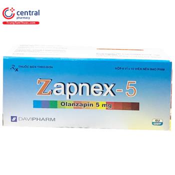 [CHÍNH HÃNG] Thuốc Zapnex-5 Davipharm - Thuốc chống loạn thần