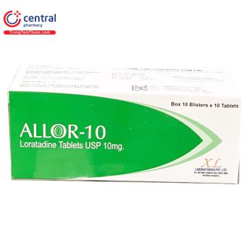 [CHÍNH HÃNG] Thuốc Allor-10 điều trị dị ứng và mề đay