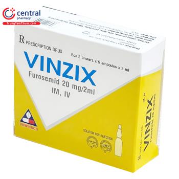 Thuốc Vinzix 20mg/2ml: Cách dùng – liều dùng, lưu ý khi sử dụng