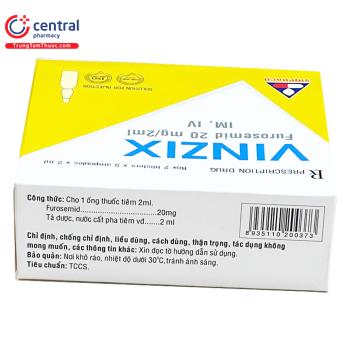 Thuốc Vinzix 20mg/2ml: Cách dùng – liều dùng, lưu ý khi sử dụng