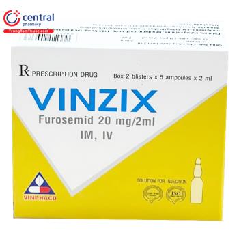Thuốc Vinzix 20mg/2ml: Cách dùng – liều dùng, lưu ý khi sử dụng