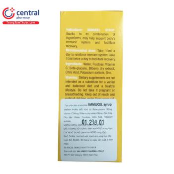 [CHÍNH HÃNG] Thuốc Immucel Syrup - Tăng cường sức khỏe cho bạn