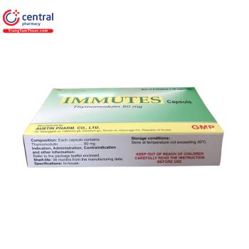 [CHÍNH HÃNG] Thuốc Immutes Capsule - giải pháp mới tăng hệ miễn dịch