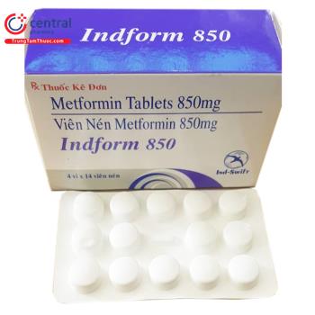 [CHÍNH HÃNG] Thuốc Indform 850 điều trị đái tháo đường tuýp II
