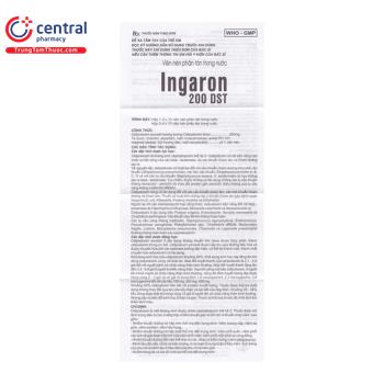 [CHÍNH HÃNG] Thuốc Ingaron 200 DST: chỉ định, cách dùng, liều dùng