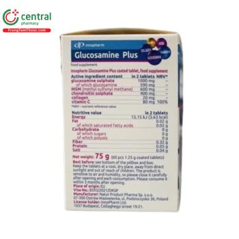Innopharm Glucosamine Plus tăng cường bôi trơn khớp, bảo vệ sụn